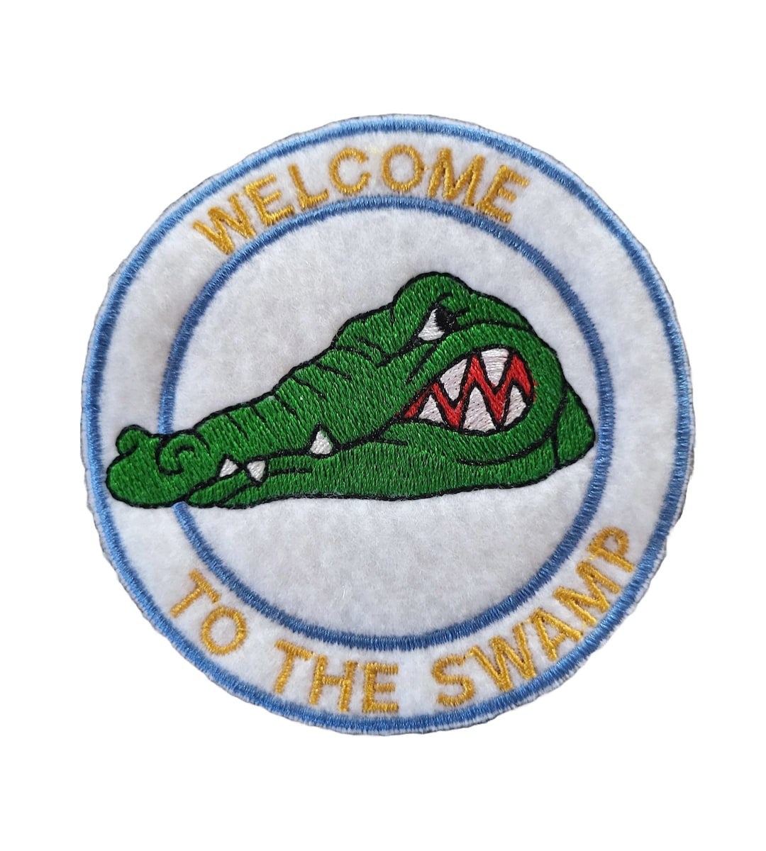 Welcome to the Swamp Iron on Patch - Etsy