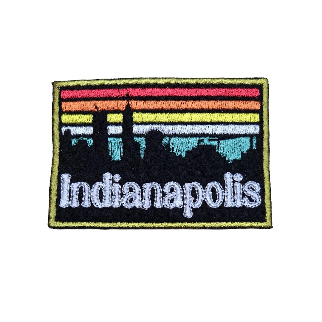 Indianapolis Skyline Iron on Patch - Indianapolis Patch - Etsy
