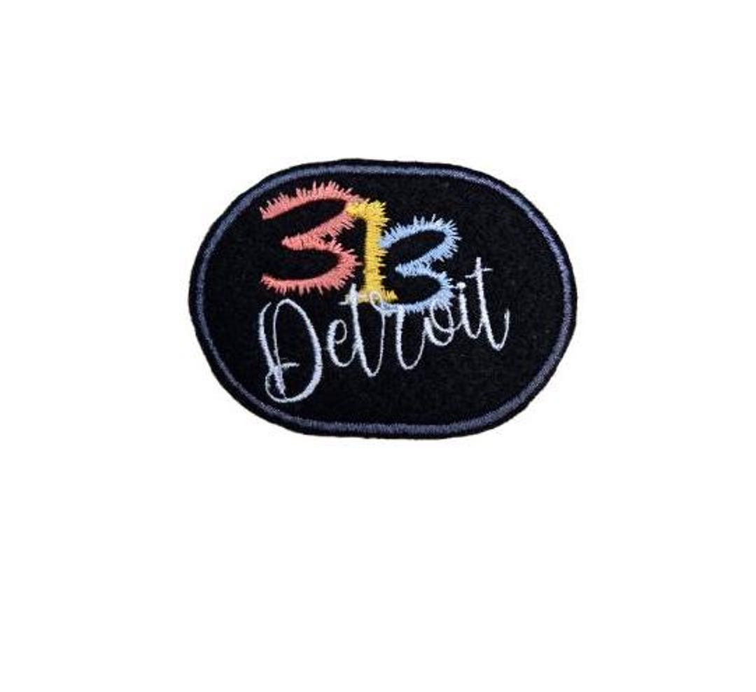 Detroit 313 Iron on Patch - Detroit Patch - 313 Patch - Detroit Hat ...