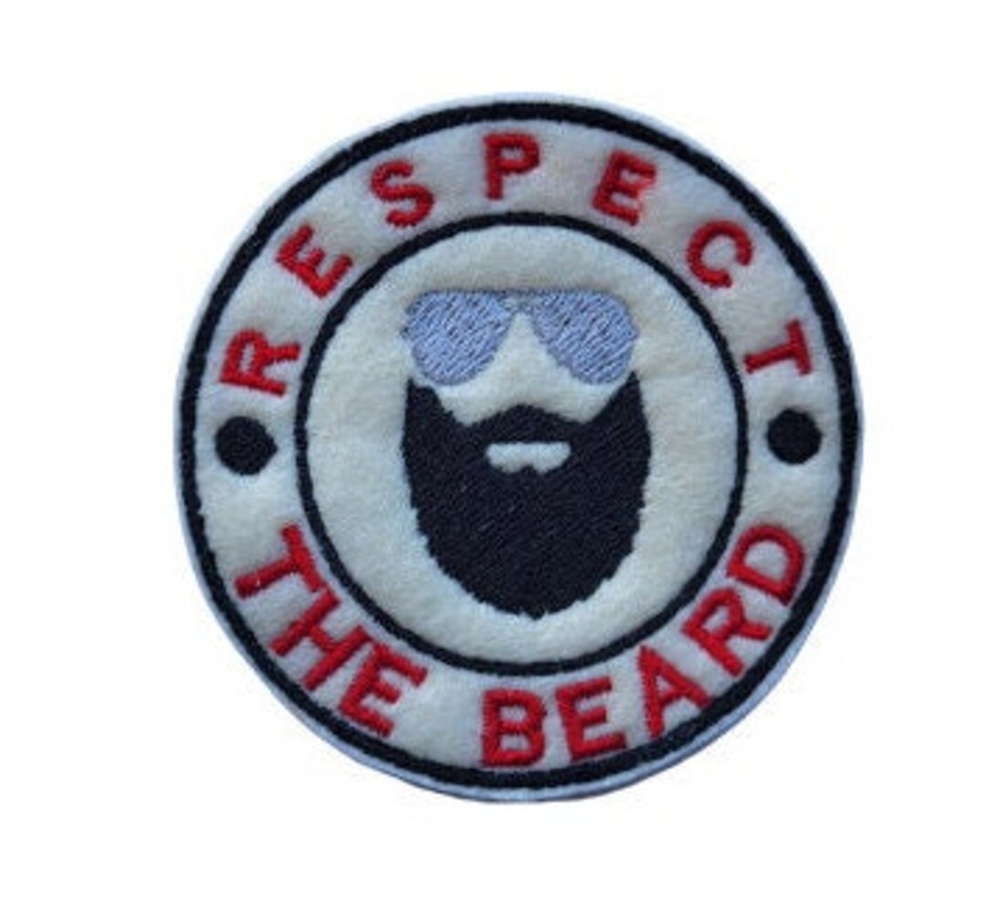 Respect the Beard Iron on Patch - Etsy