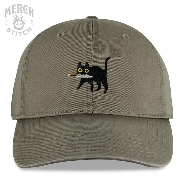 Cat Design Baseball Hat - Etsy