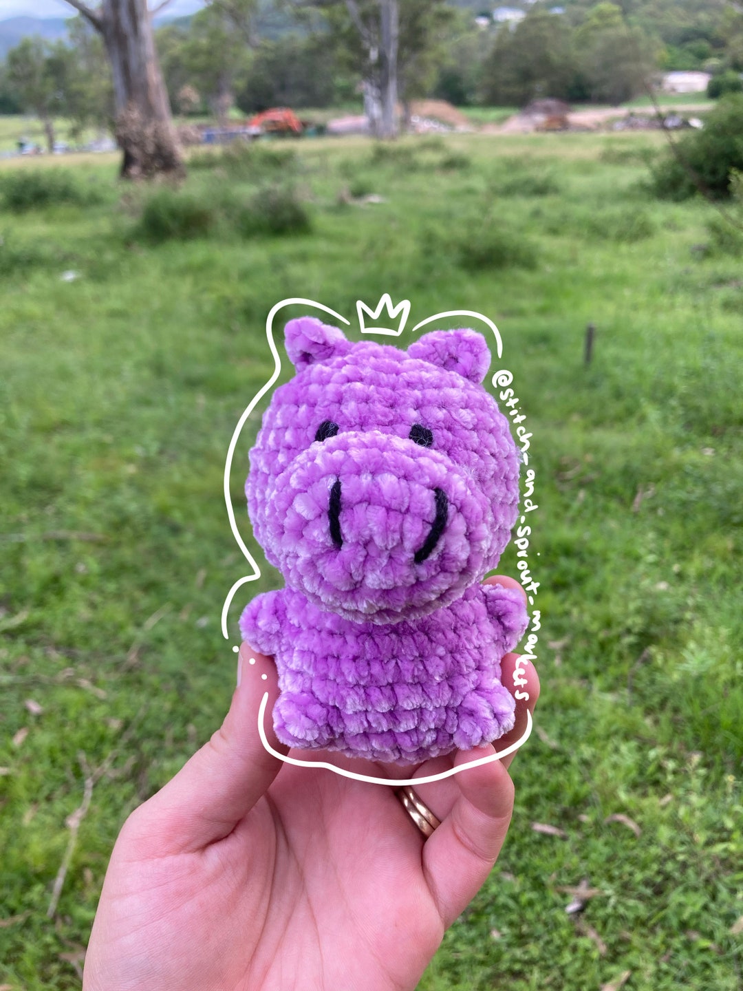 Crochet Hippo Plushie! - Assorted! - Etsy