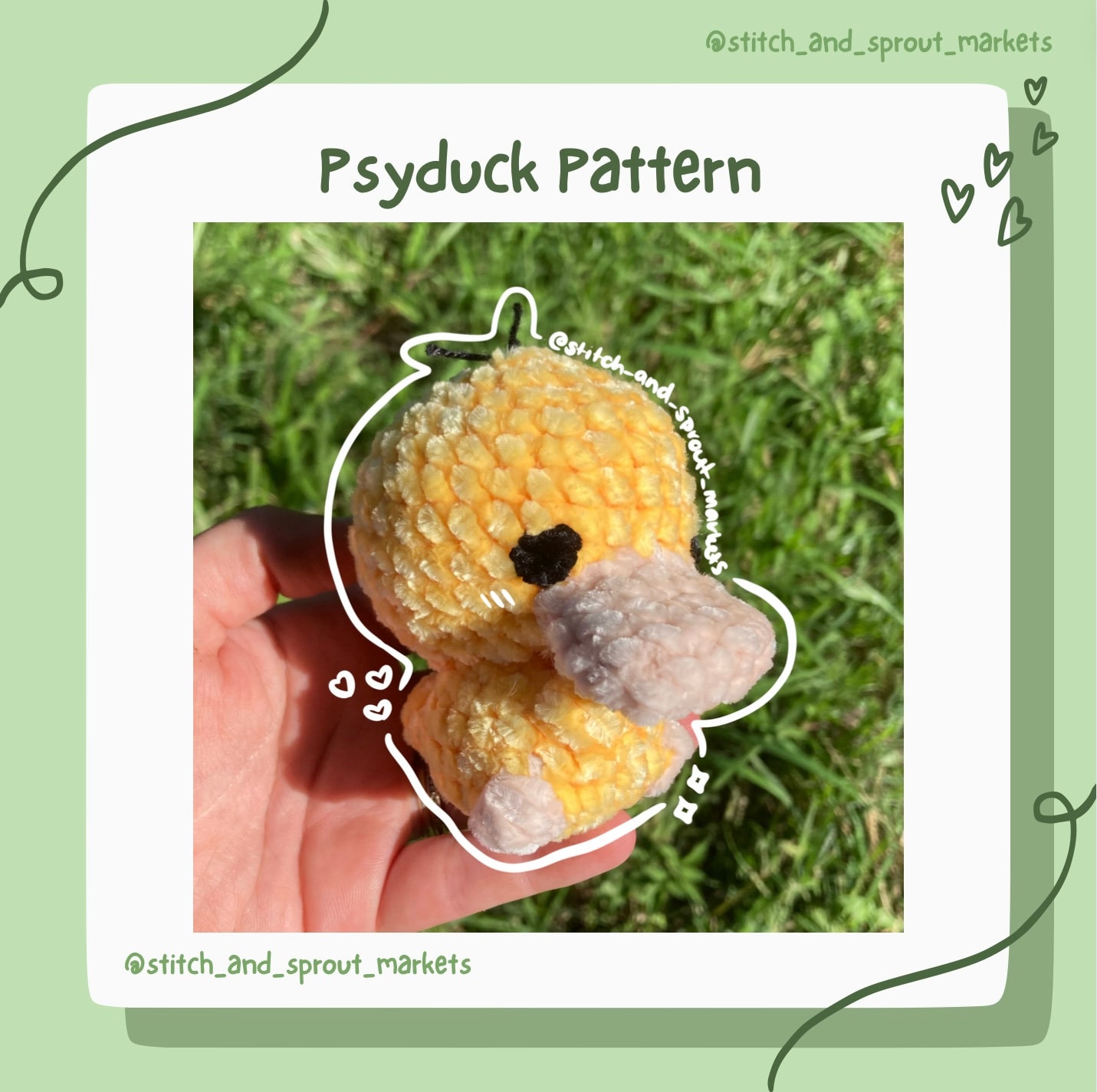 Crochet Psyduck Pattern - PDF - Etsy