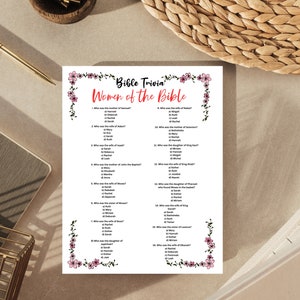 Bible Trivia Game Women of the Bible Family Game Party Game Sunday ...