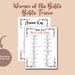 Bible Trivia Game Women of the Bible Family Game Party Game Sunday ...
