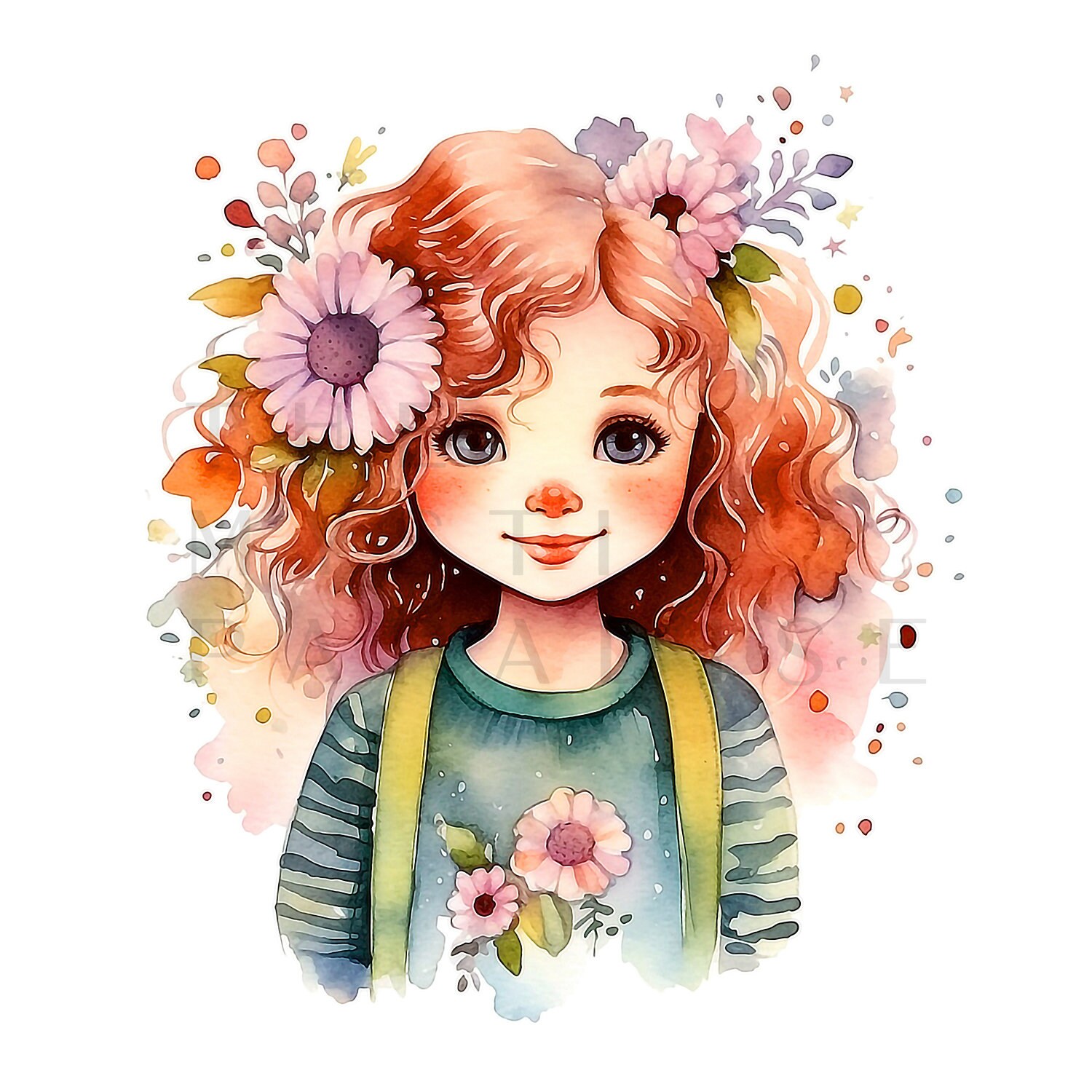 Cute Little Girls Clipart Set of 10 PNG High Quality - Etsy UK