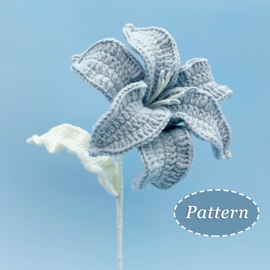 Wavy Lily Crochet Pattern Flower Bouquet DIY Crochet Pattern English - Etsy