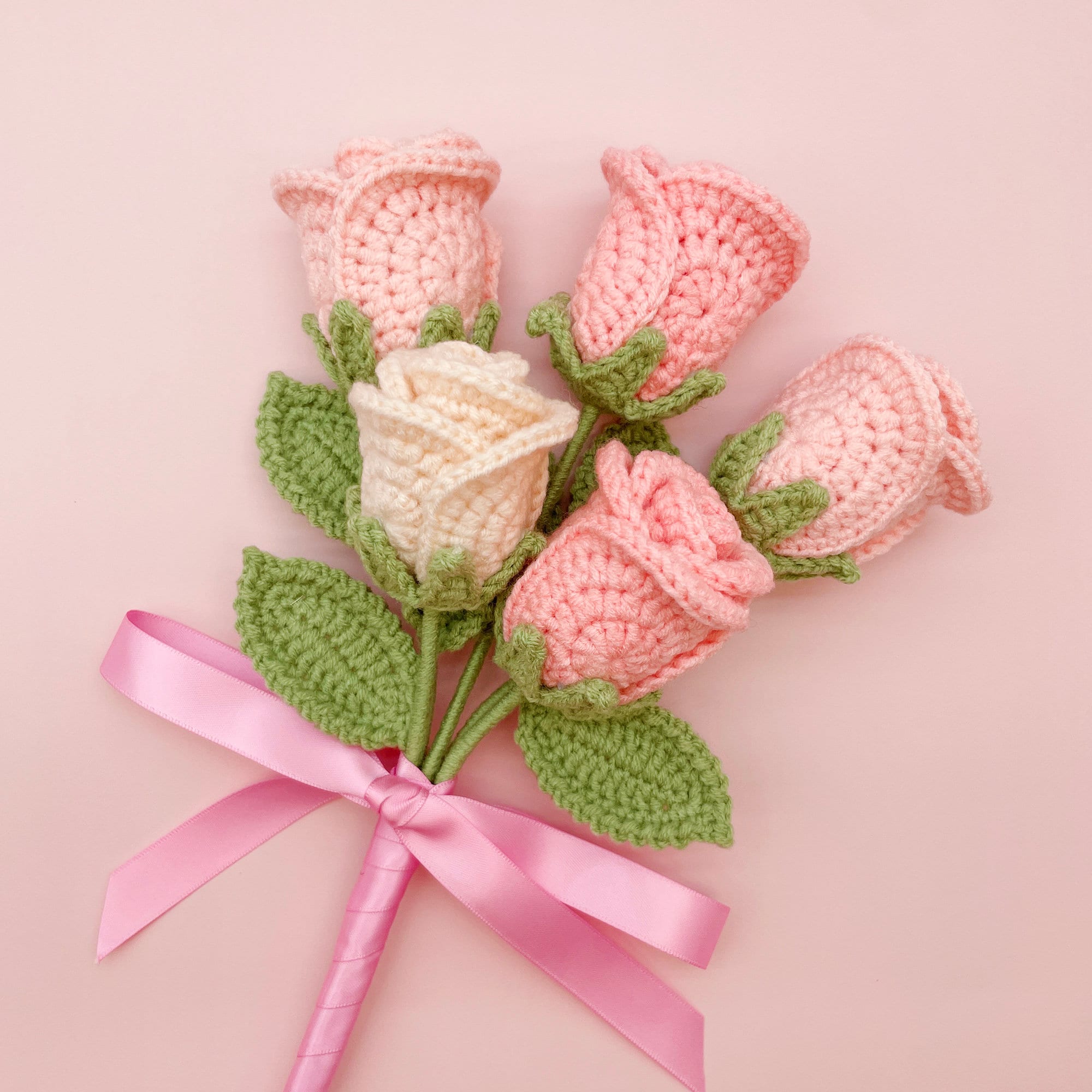 Rose Crochet Kit: DIY Craft Gift With Video Tutorial - Etsy