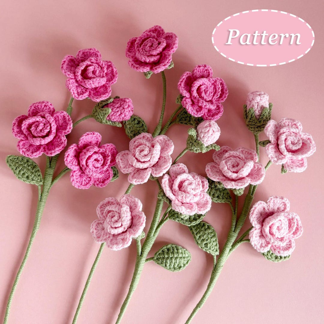 Barbie Rose Crochet Pattern | Crochet Flowers Bouquet | Digital ...