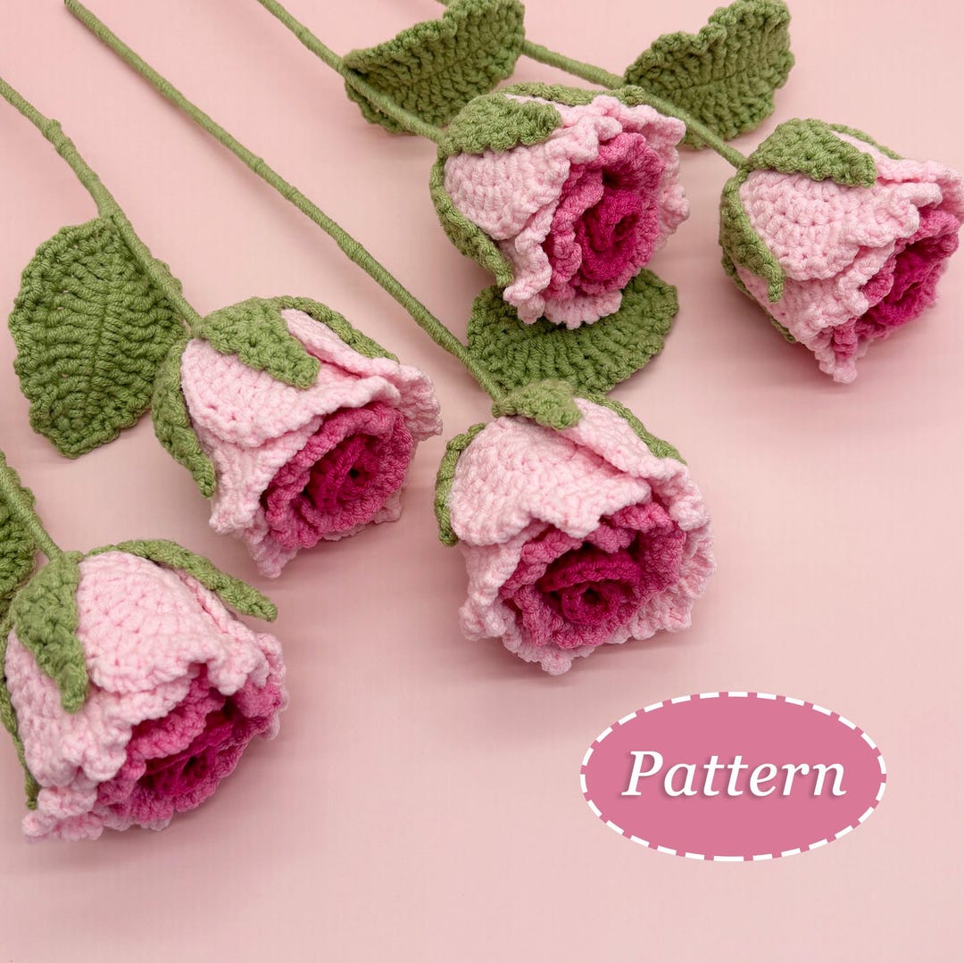 Roselle Crochet Pattern | Crochet Flowers Bouquet | Digital Download ...