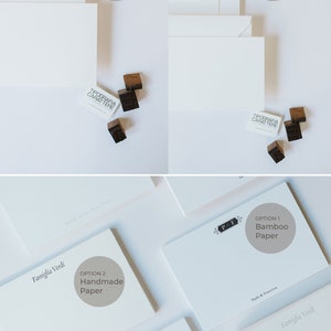 Personal Letter Press Note Cards With Envelope / Custom Stationery Set ...