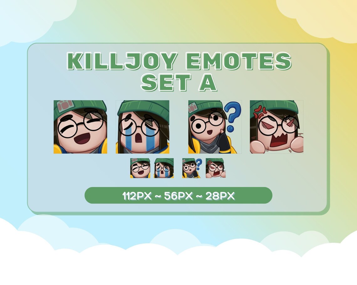 KILLJOY Valorant Emote Pack Set A Twitch Discord Killjoy - Etsy