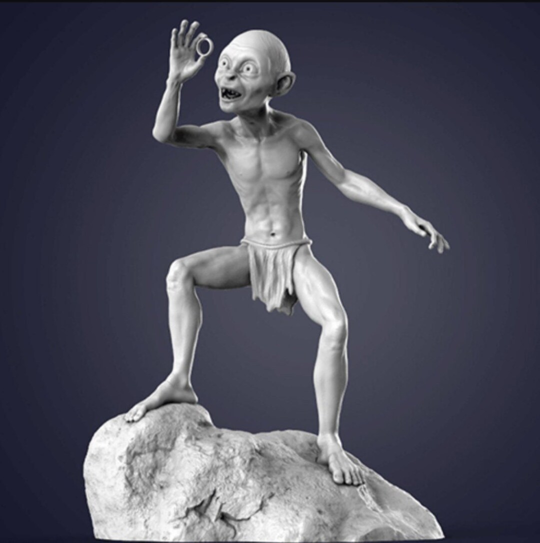 Gollum Smeagol With Ring STL Files for 3D Printer Table - Etsy