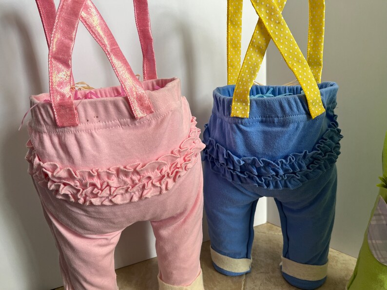 Handcrafted Easter Bunny Overalls Decoration Decorative Springtime ...