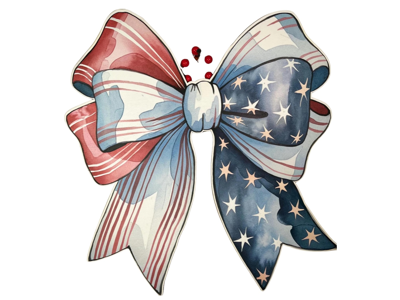 Patriotic Bow Door Hanger, 4th of July Front Door Decor, American Flag ...