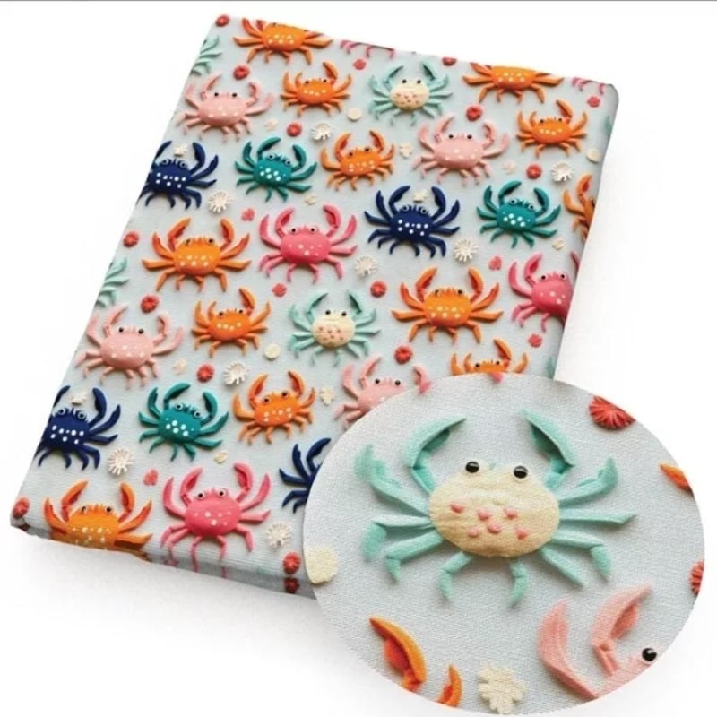 Crab Fabric - Etsy