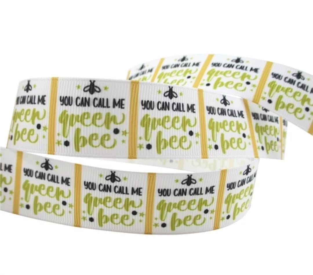 1" (1 Yard) Bee Honey Honeycomb Hive Grosgrain Ribbon Crafting Ribbon ...