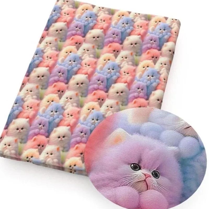 Kitty Fabric - Etsy