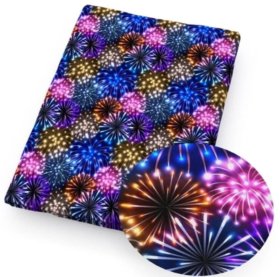 SMOOTH Roll 4th of July Fireworks Faux Leather Vegan Synthetic Craft ...