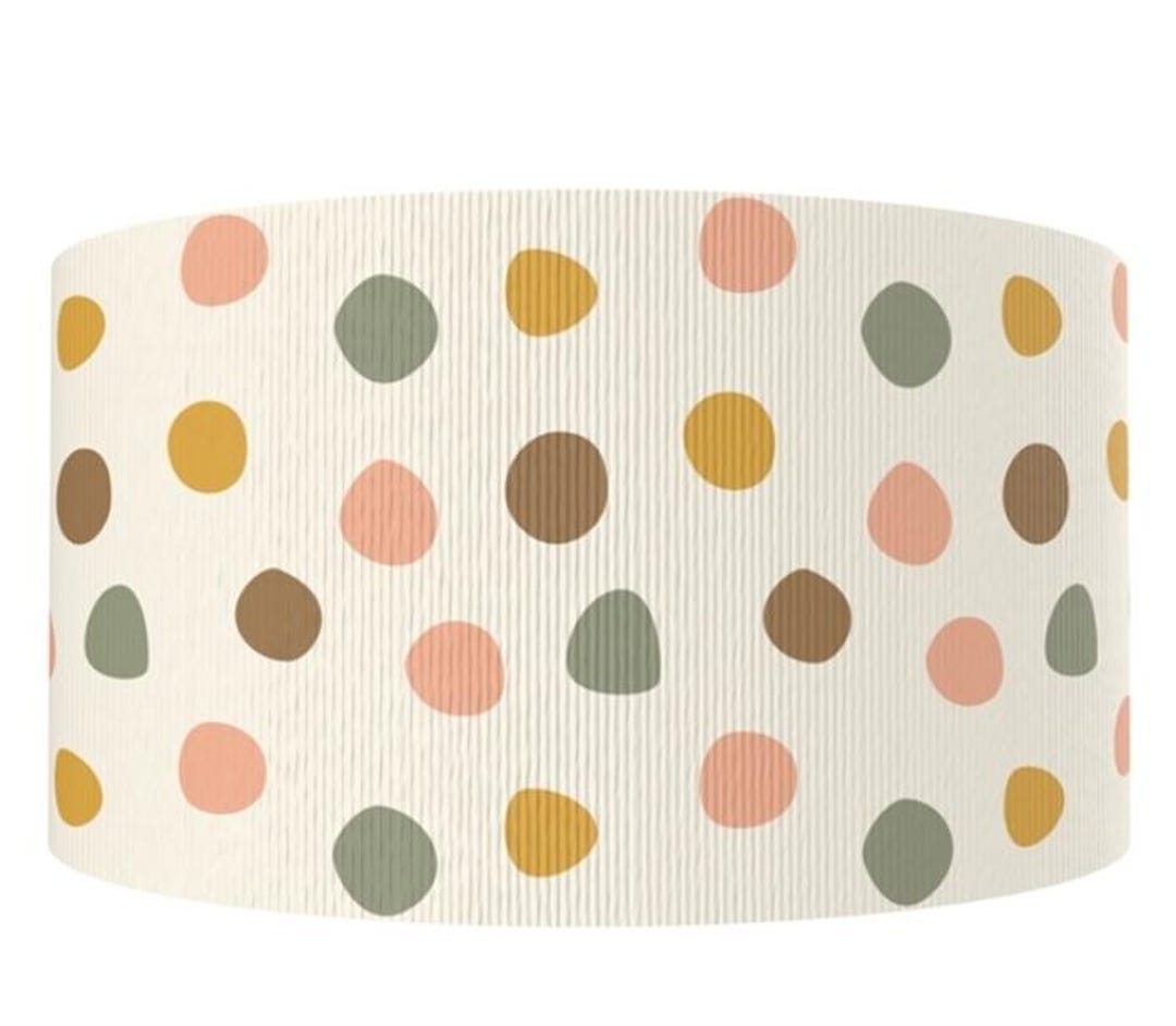 1.5" (1 Yard) Boho Polka Dot Earth Tones Printed Grosgrain Ribbon ...