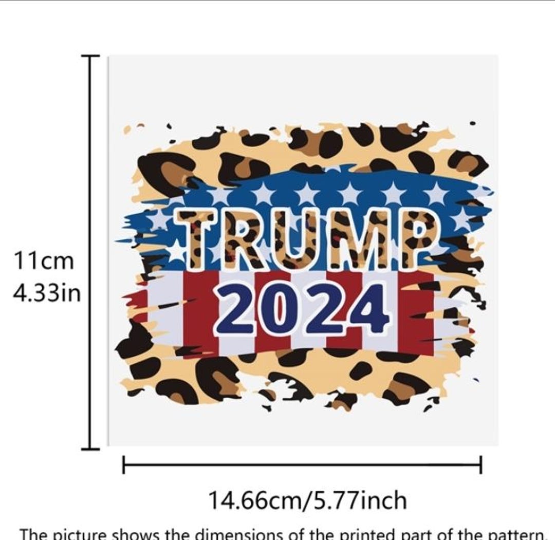1 Piece Trump 2024 MAGA American Flag Cup Wrap, Transfer Stickers for ...