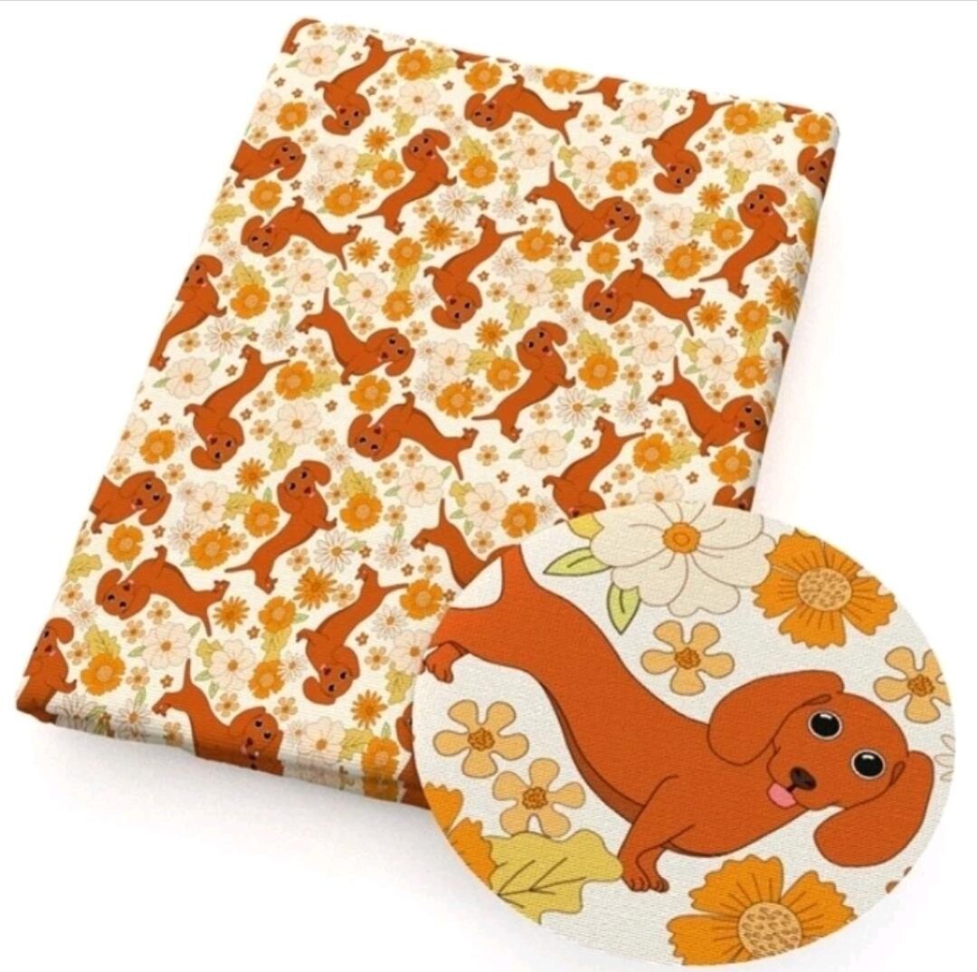 SMOOTH Sheet Weiner Dog Daschund Pet Puppy Doggy FAUX Leather Craft ...