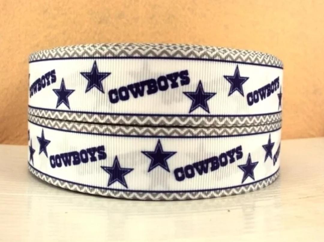 1 1 Yard Dallas Cowboys Football Team Grosgrain Ribbon Crafting Ribbon ...