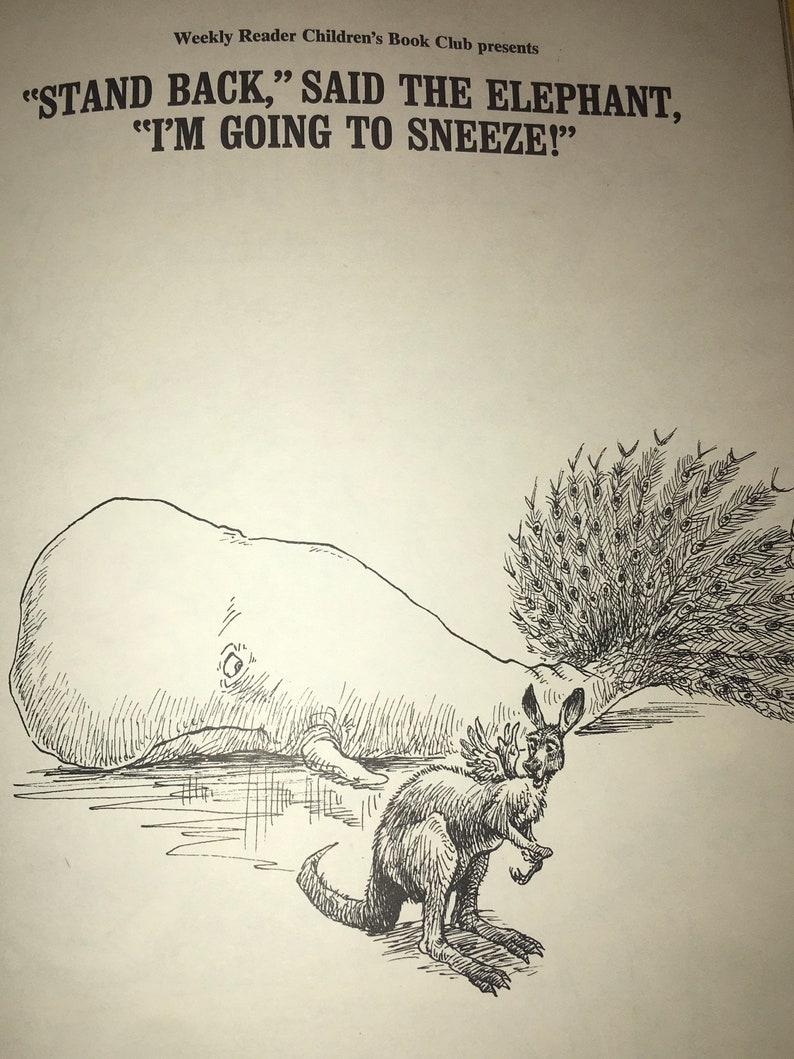 VINTAGE STAND BACK Said the Elephant Im Going to Sneeze/childrens Books ...