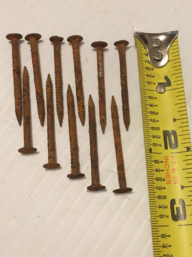 VINTAGE RUSTY Nails/salvaged Nails/steampunk/assemblage/metal Art - Etsy