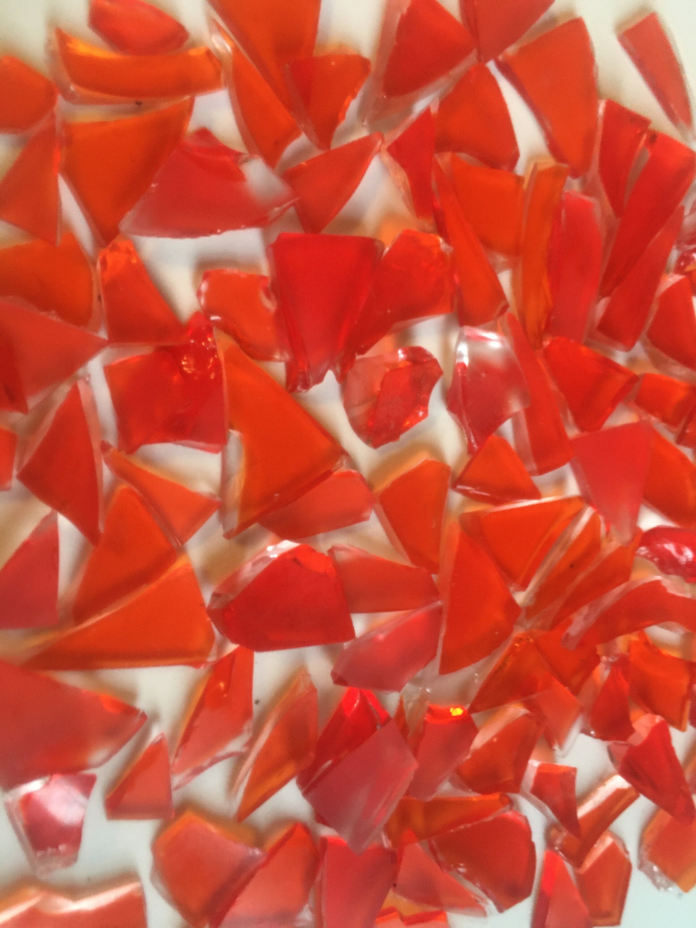 VINTAGE BROKEN GLASS Pieces/red/ - Etsy
