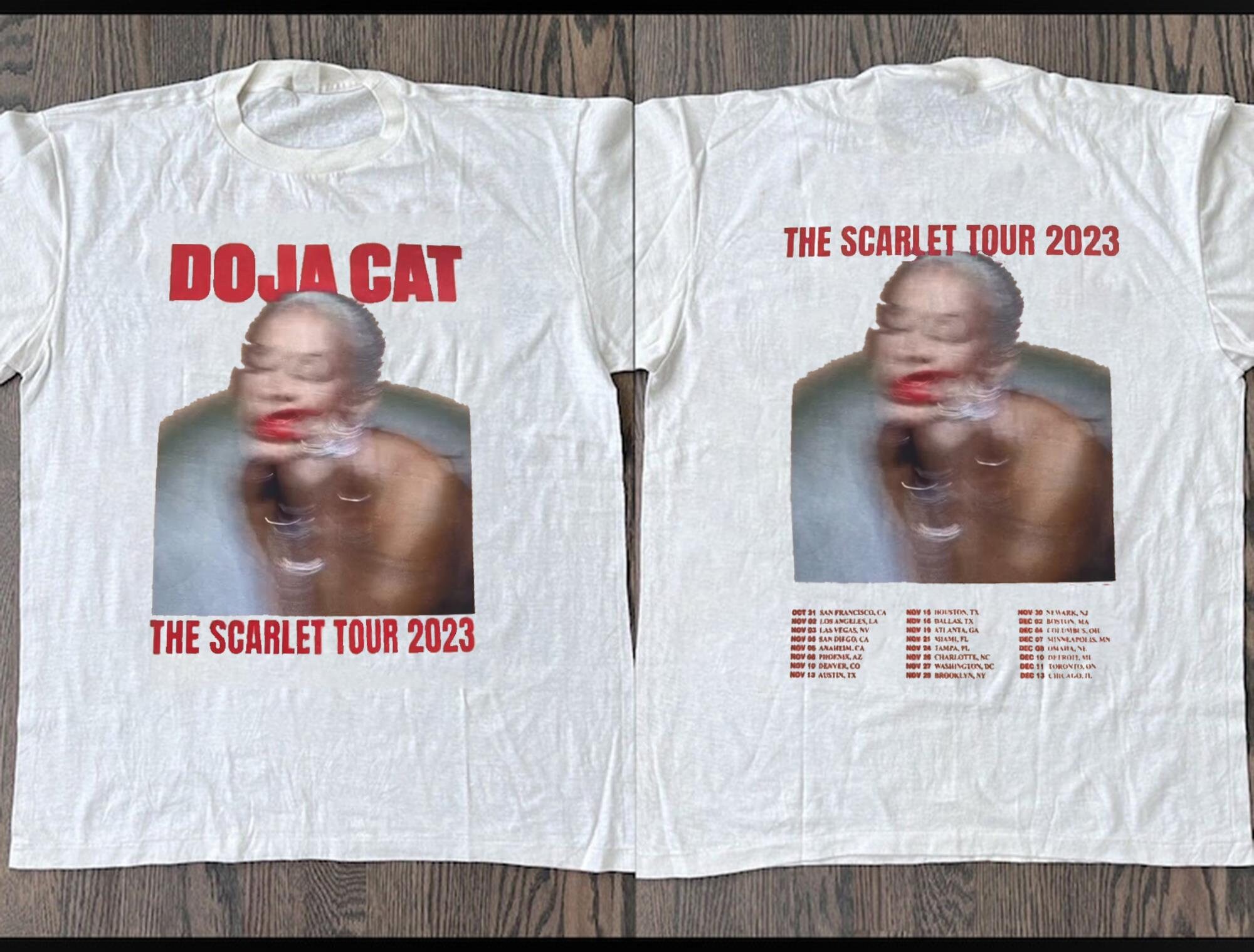 Doja Cat The Scarlet Tour 2023 Shirt, Doja Cat Fan Shirt, The Scarlet ...