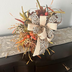 Handmade Fall Cornucopia Centerpiece: Thanksgiving Table Decor - Etsy