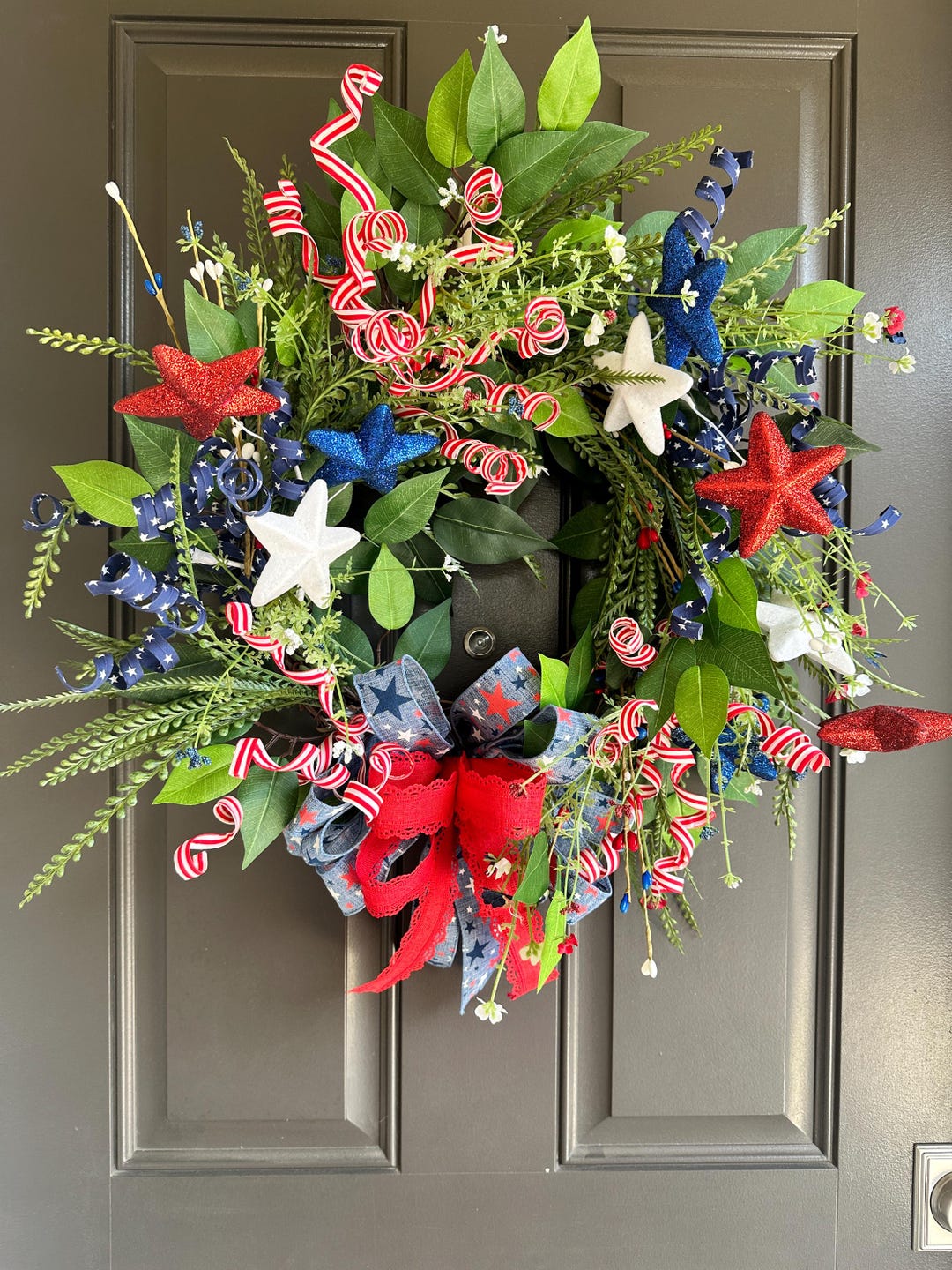 Patriotic Wreath, Independence Day Wreath, Labor Day Wreath, Memorial ...