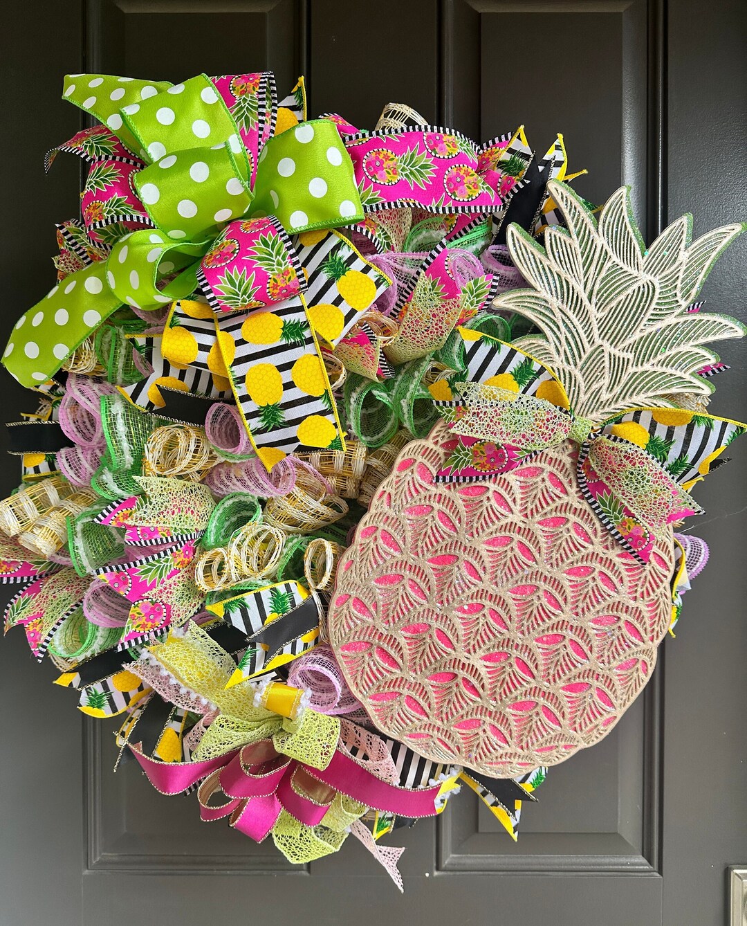 Summer Pineapple Wreath, Pool Wreath, Mother's Day Wreath - Etsy