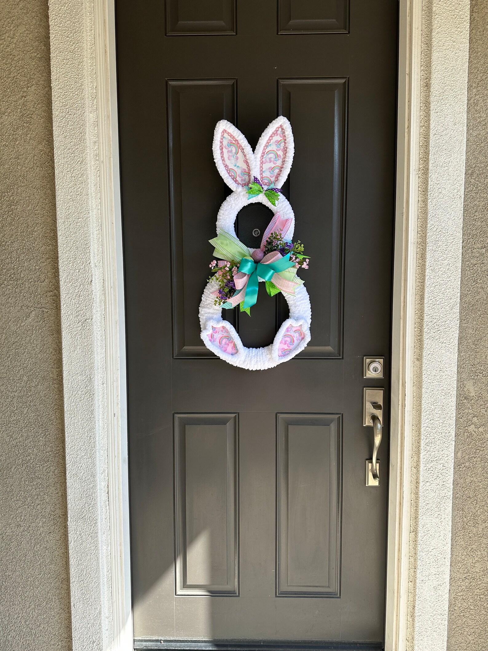 Easter Bunny Wreath Spring Bunny Wreath Summer Wreath - Etsy
