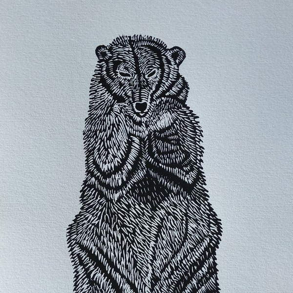 Small Linocut - Etsy