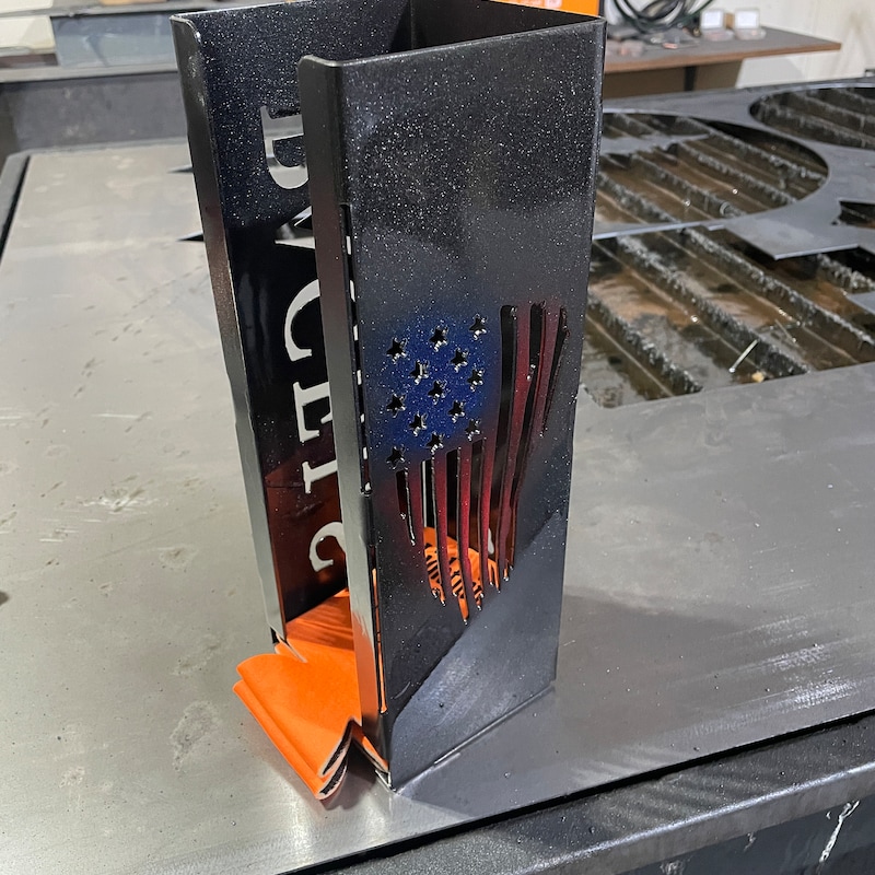 Dxf File Flag Card Holder - Etsy