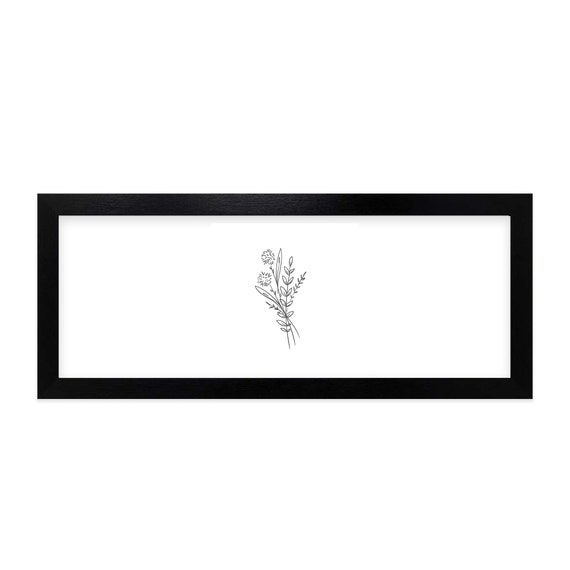 Cadre Rectangulaire Noir Fin Cadre Photo 13x13cm À Bord Fin En Métal