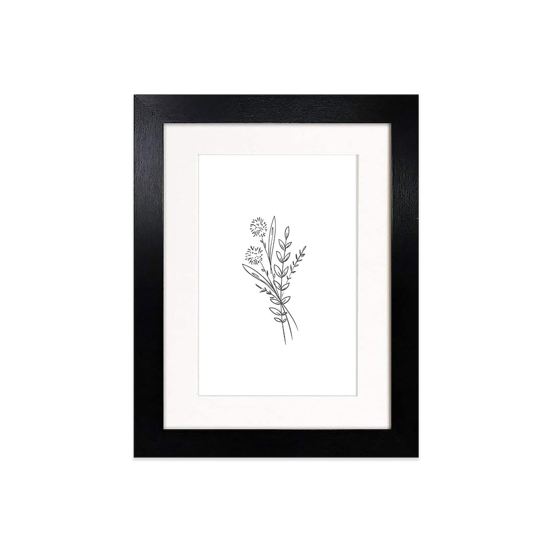 Black Photo Frames 8x6 for 6x4 / 9x7 for 7x5 / 10x8 for 8x6 Black Frame ...