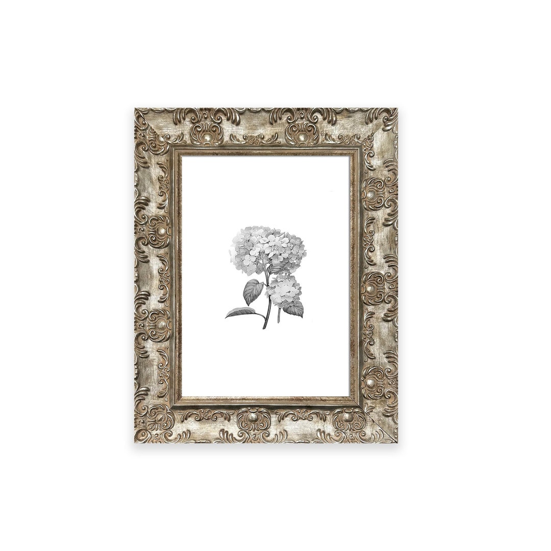 A4 Antique Champagne Silver Photo Frame Vintage Style Picture Frames ...