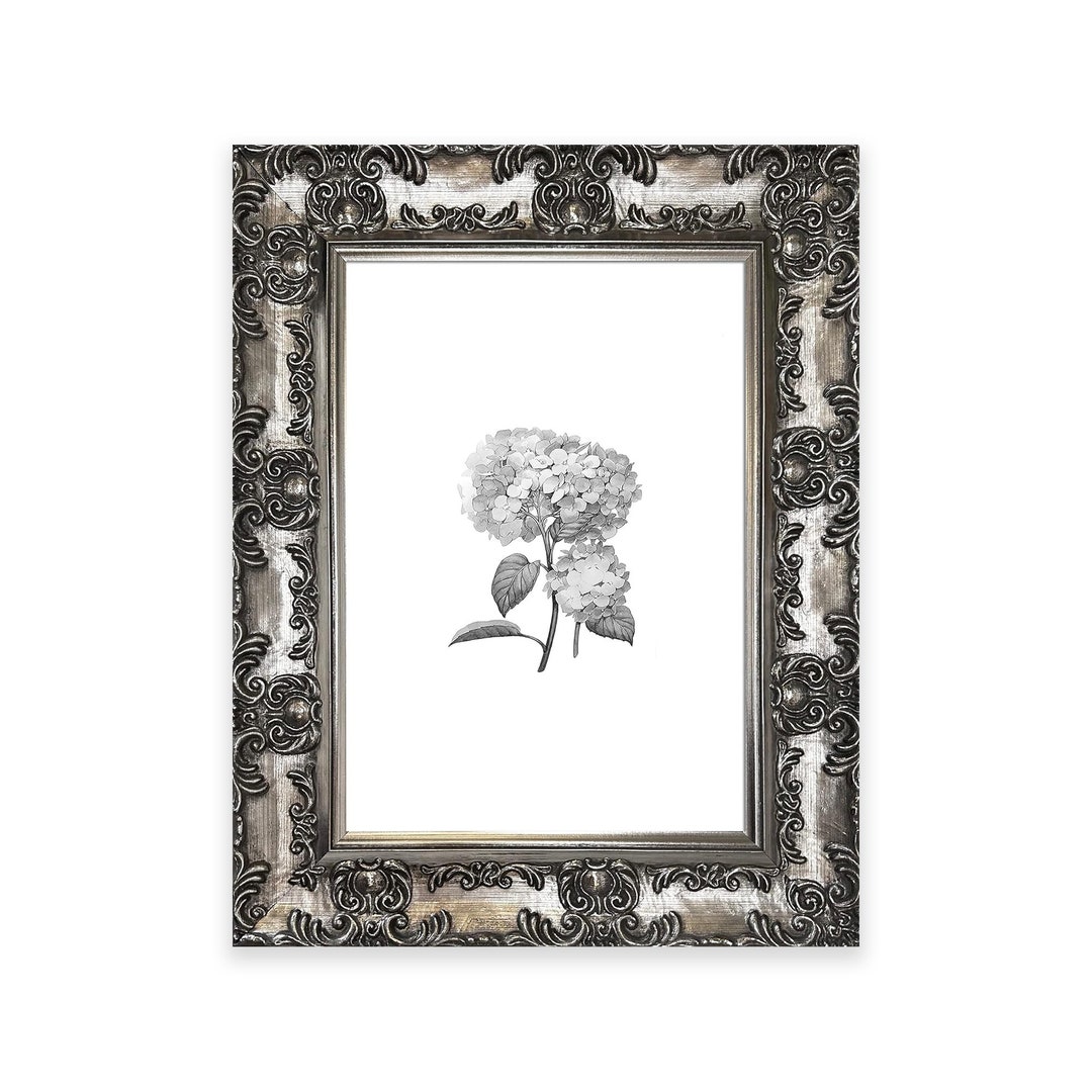 A4 Antique Silver Photo Frame Vintage Style Picture Frames Glass Window ...