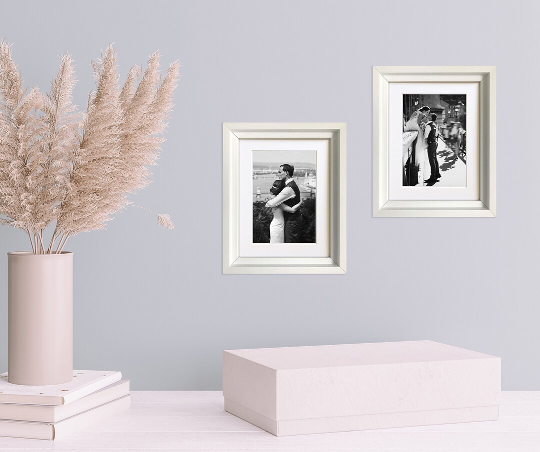 9x7" White Photo Frame With Glass Window - Poster Picture Frames - Thin ...