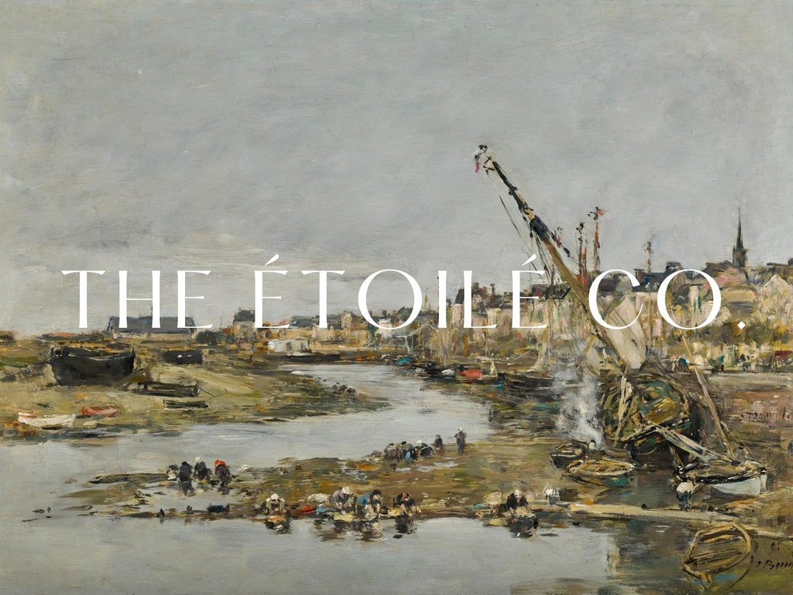 Antique Harbor Scene Fine Art Print, Historic Nautical Artwork, Old ...