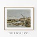 Antique Harbor Scene Fine Art Print, Historic Nautical Artwork, Old ...