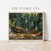 Ancient Woodland Ramble, Wall Art Print of Antique Painting, Classic ...