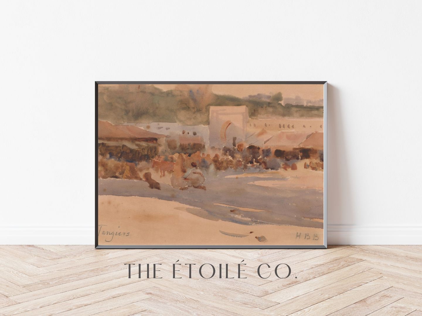 Antique Beach Scene Art Print, Classic Old-time Coastal Wall Decor ...