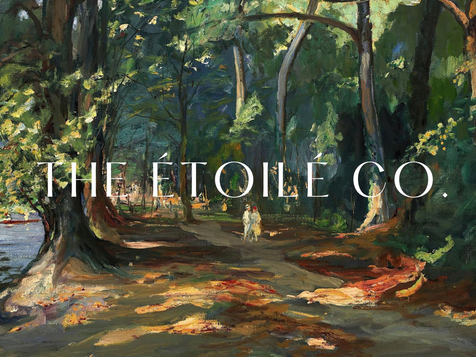 Ancient Woodland Ramble, Wall Art Print of Antique Painting, Classic ...