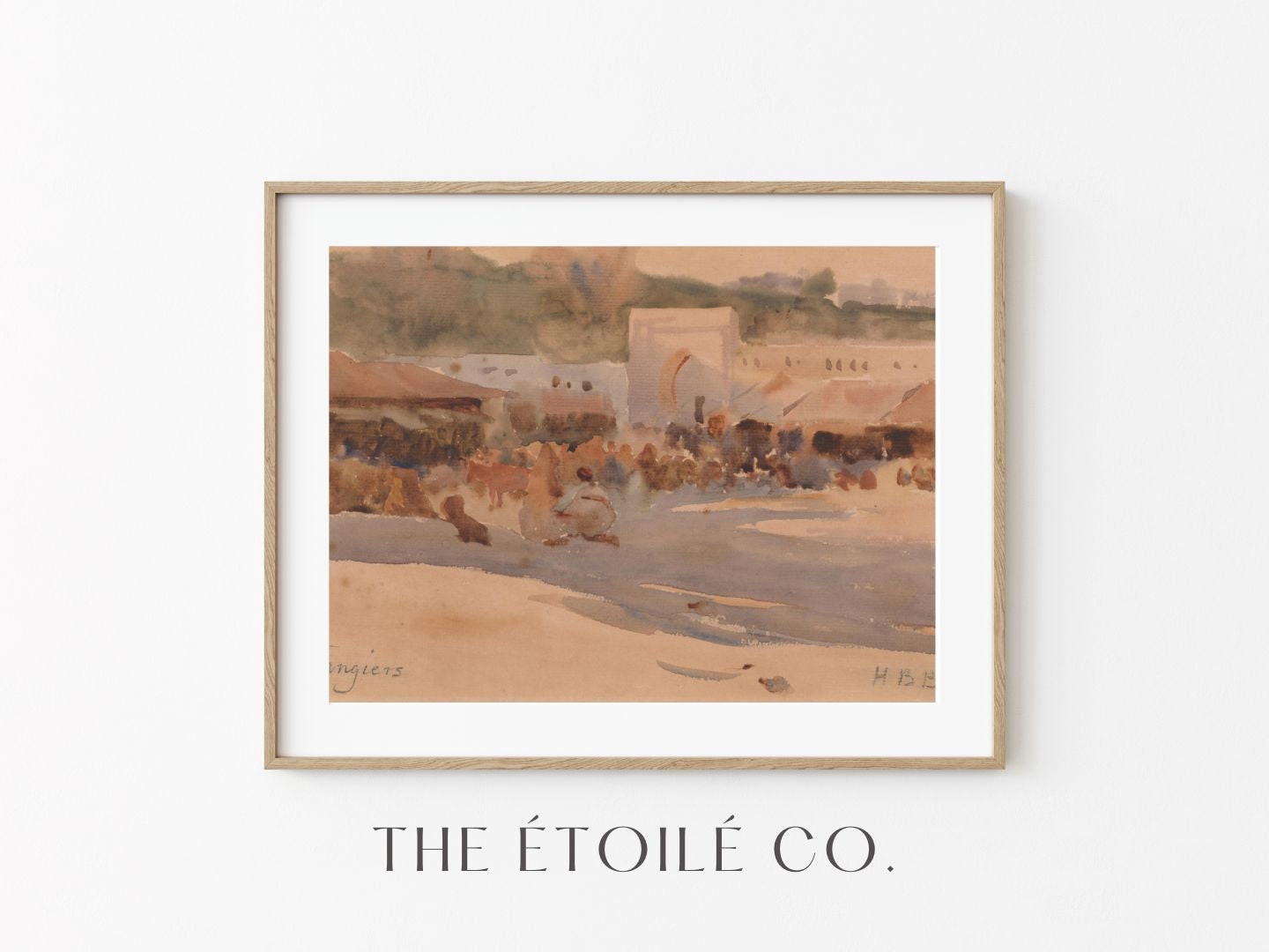 Antique Beach Scene Art Print, Classic Old-time Coastal Wall Decor ...