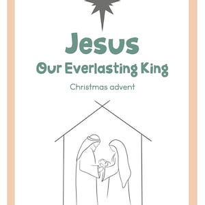 Jesus Our Everlasting King Christmas Activity Advent - Etsy
