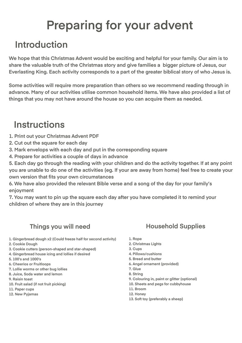 Jesus Our Everlasting King Christmas Activity Advent - Etsy